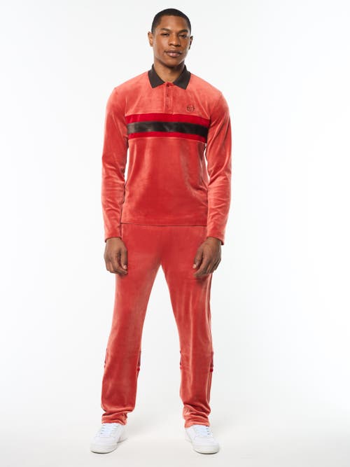 SERGIO TACCHINI banda velour polo